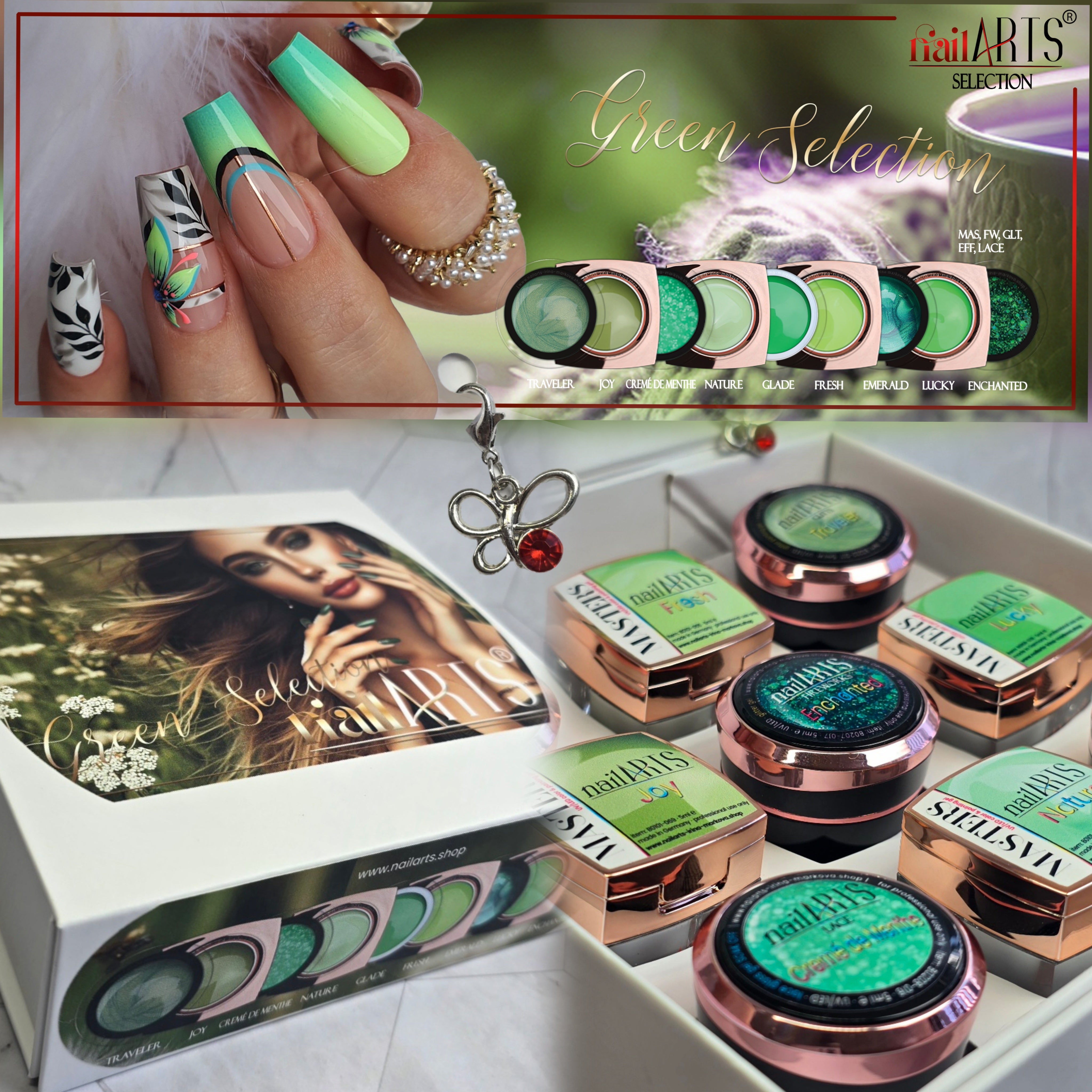 Green Selection + Glücksbringer :) MAS, FW, GLT, EFF & LACE, Mix Box ...